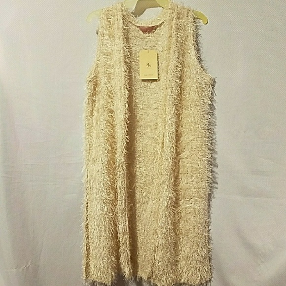 SJS | Jackets & Coats | Soft Fuzzy Duster Vestcardigan | Poshmark